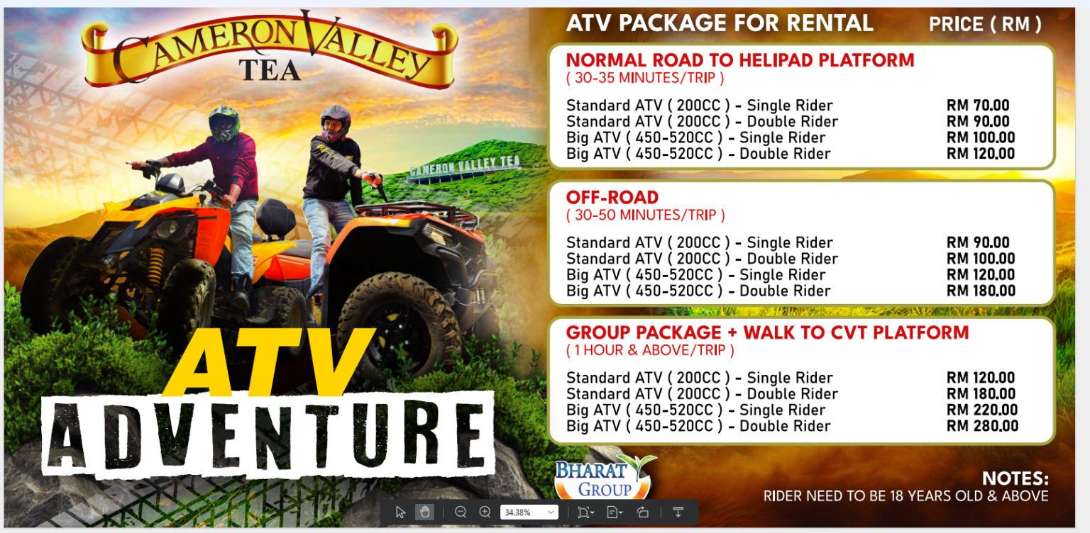 ATV Package - Cameron Valley Tea
